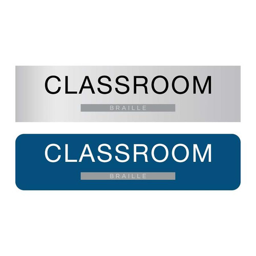Premium ADA Classroom Signs | Braille Classroom Sign