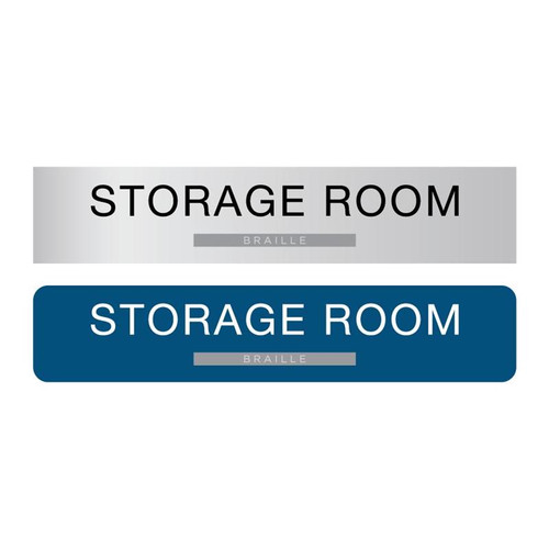 Premium ADA Storage Room Signs | Braille Storage Sign