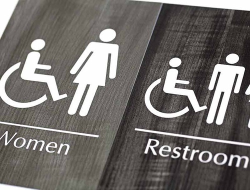 Cool Restroom Signs | Contemporary Bathroom Sign