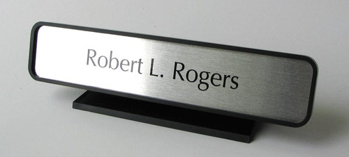 Desk Signs and Front Counter Nameplates | Desk Name Plates