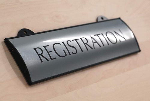 Hanging Ceiling Signs | Suspended Office Signs | Registration Signs