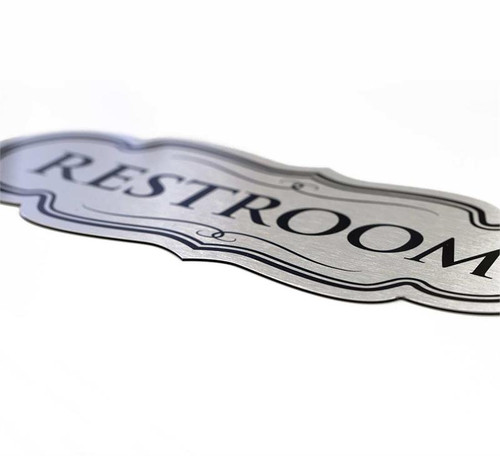 Metal Restroom and Bathroom Signs