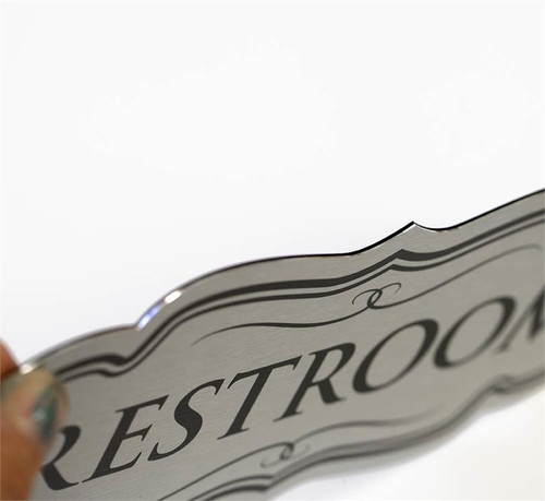 Metal Restroom and Bathroom Signs