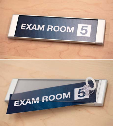 Wall Signs with Removable Lens | Door Signs with Custom Insert