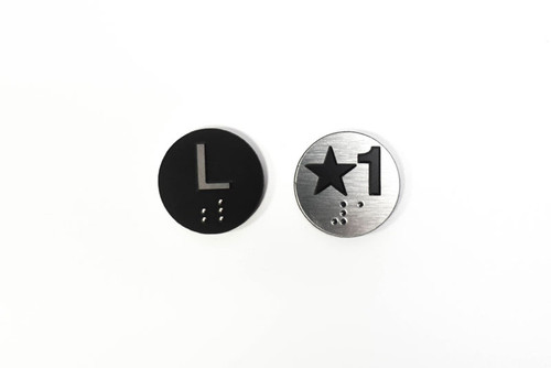 Braille Elevator Car Plates | Tactile and Braille Plates