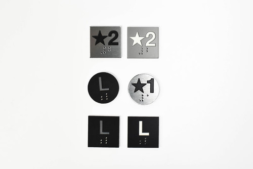 Braille Elevator Car Plates | Tactile and Braille Plates