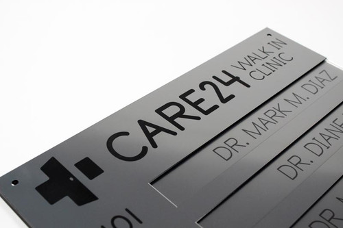 Office Directory Sign with Removable Inserts | Interchangeable Directory