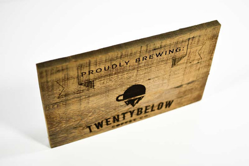 Reclaimed Wood Lasered Sign