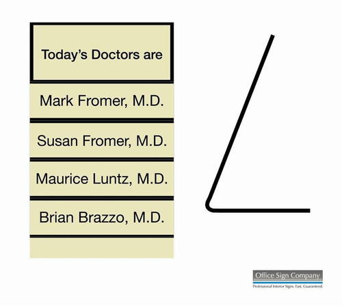 Desktop Doctors Nameplates | In Signs | Out Signs