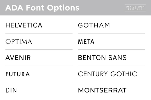 Premium ADA Custom Text Signs | Gold Series Sign