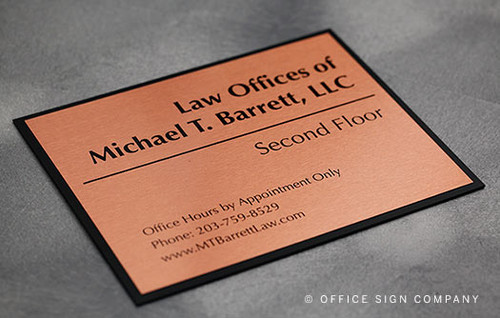 Low Profile Office Signs | Wall Office Signs