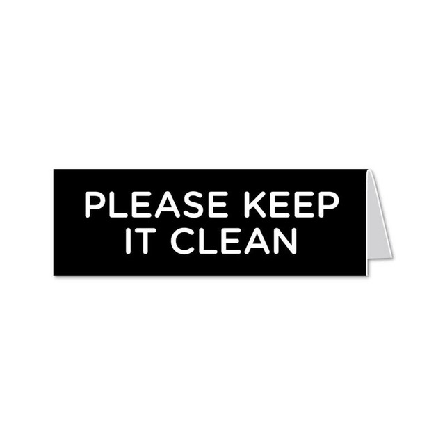Please Keep Clean and Clean Area Signs