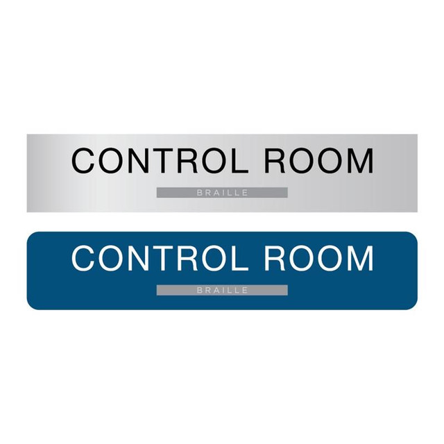 Premium ADA Control Room Signs | Braille Control Room Sign