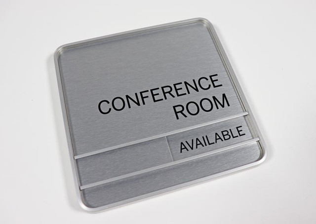 Meeting Room Slider Signs | Board Room Signs with Availability Slider