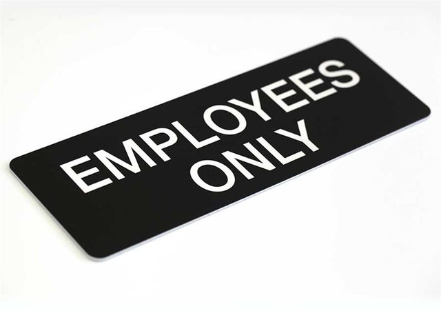 Employees Only & Staff Only Signs - Office Sign Company