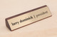 Solid Wood Desk Signs | Walnut Desk Signs | Wooden Office Signs