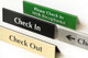 Check Out Sign | Checkout, Check In Signs Office