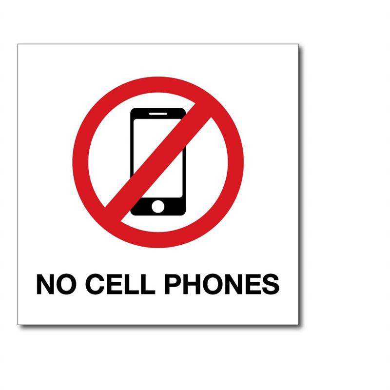 No Cell Phone Use Signs