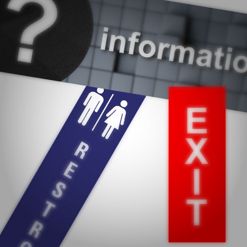 Projecting Wayfinding Signs - Office Sign Company