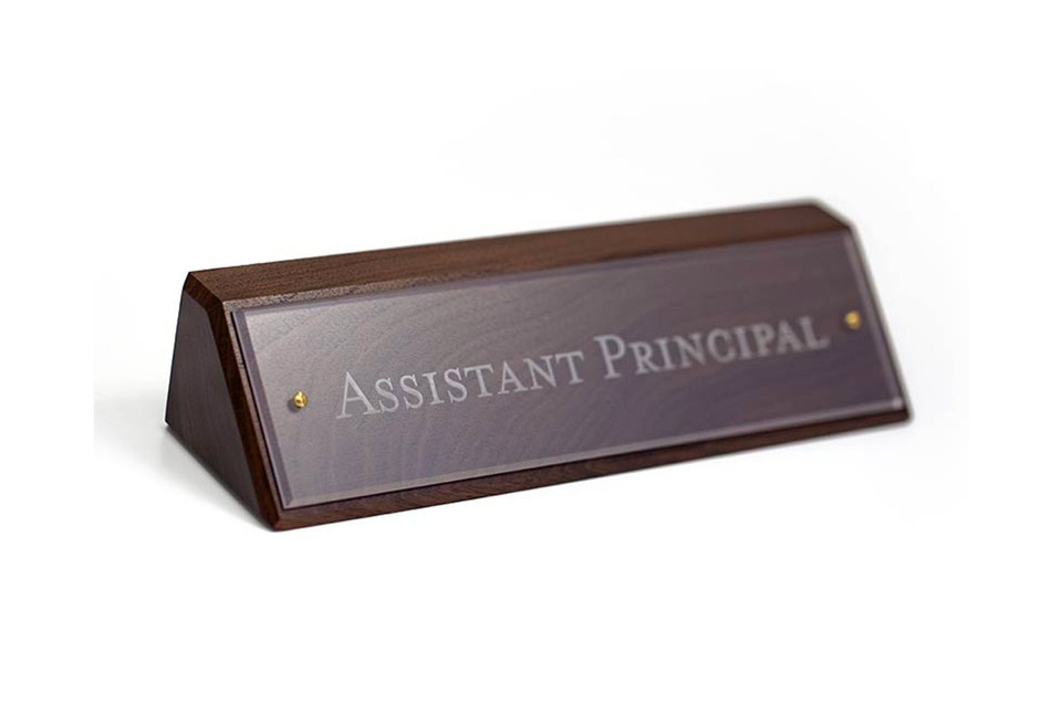 Custom Desk, Table Top & Countertop Signs | Office Sign Company
