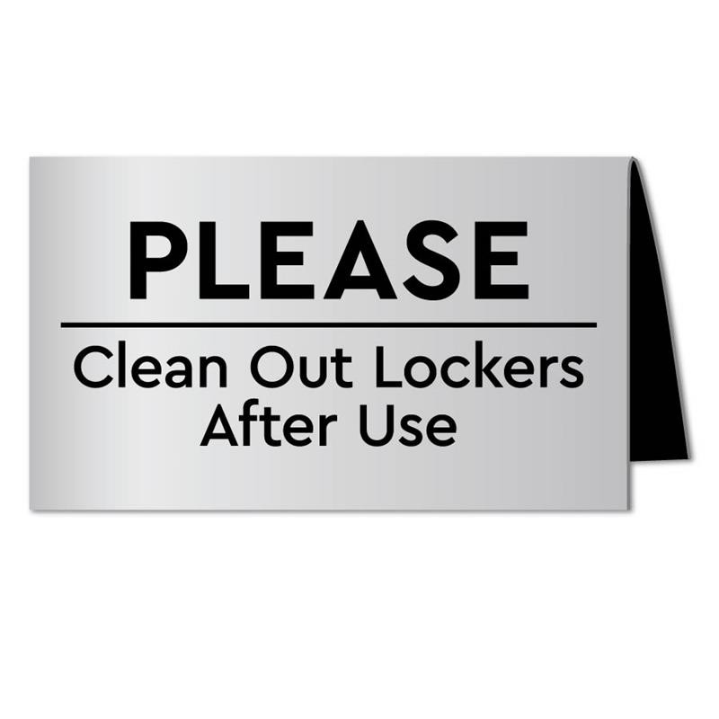 Please Clean Lockers Signs - Office Signs Made in the USA