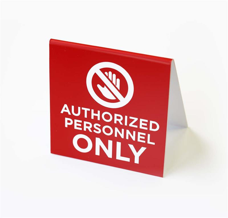 Numbered Tent Signs 3" X 3", 4" X 4" and more