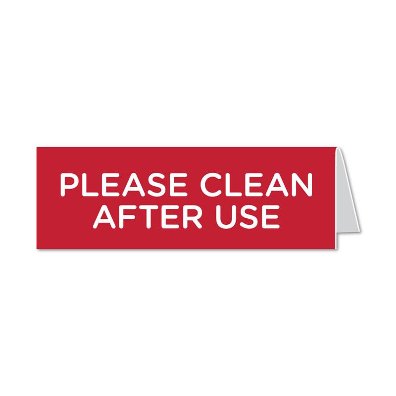 Please Clean After Use Sign | Desk Signs