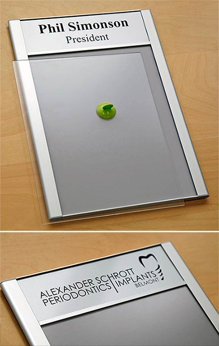 Changeable Insert Room Sign | Changing Message Conference Room signs ...