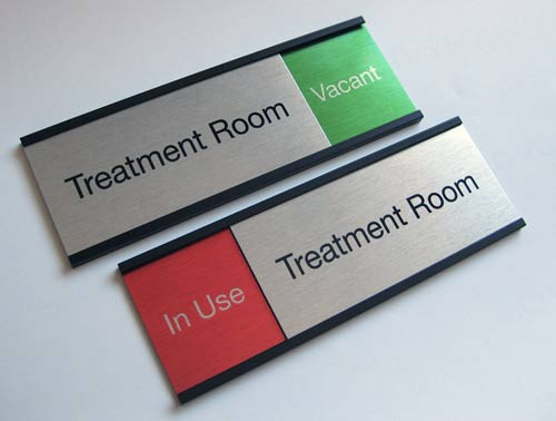 In-Out Sliding Signs & Office Door Slider Signs | Room Name Plates | In ...