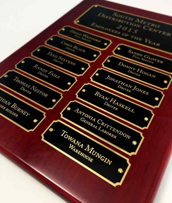 Wood Name Plates - Customized Wooden Nameplates & Signs