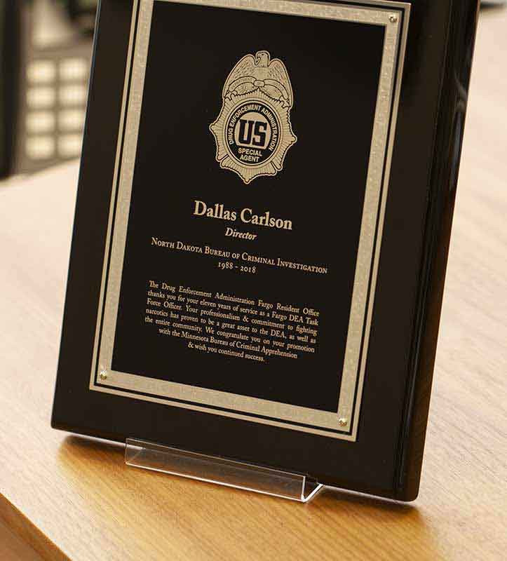 Award Holder | Acrylic Award Mount | Corporate Plaque Holder