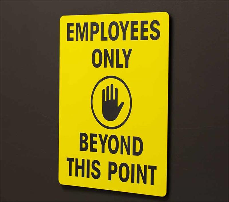 Employees Only Door Signs