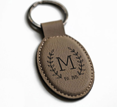 Personalized Leatherette Keychain | Custom Designs | Key Chain