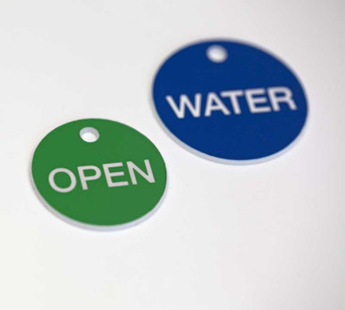 Engraved Valve Tags | Valve Markers | Office Sign Company