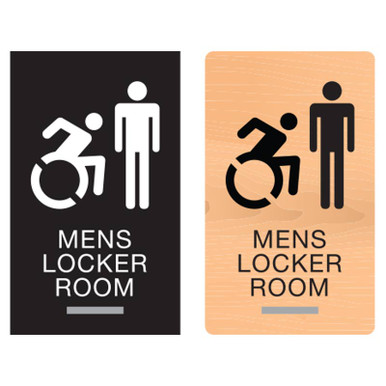 New York ADA Compliant Locker Room Signs | Braille Locker Room Signs