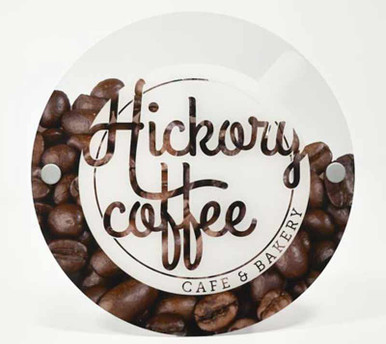 Round Office Signs with Full Color Print | Round Door Signs