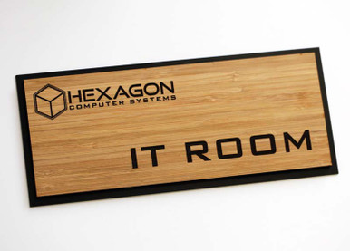 Bamboo Office Signs | Eco-Friendly Signs