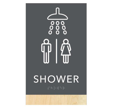 ADA Shower Signs | Braille Shower Signs
