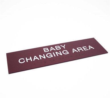 Premium ADA Baby Changing Area Signs | Braille Changing Area Sign
