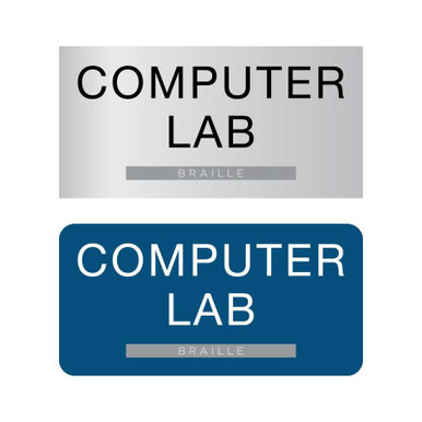 Premium ADA Computer Lab Signs | Braille Computer Lab Sign
