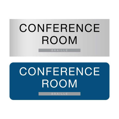Premium ADA Conference Room Signs | Braille Conference Room Sign