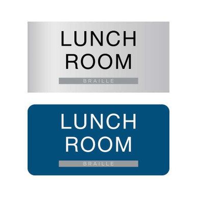 Premium ADA Lunch Room Signs | Braille Lunch Room Sign