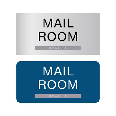 Premium ADA Mail Room Signs | Braille Mail Room Sign