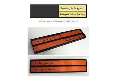 Sliding Office Door Signs - Sliding Office In Use Sign - Office Signs