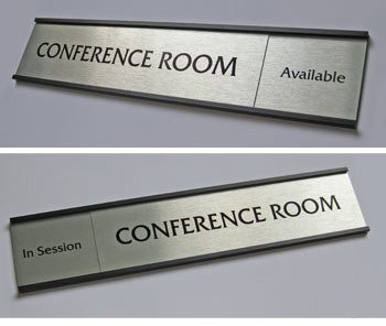 Sliding Message Office Sign | In/Out Door Signs