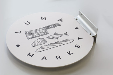 Two Sided Interior Blade Signs and Corridor Signs - Custom Print