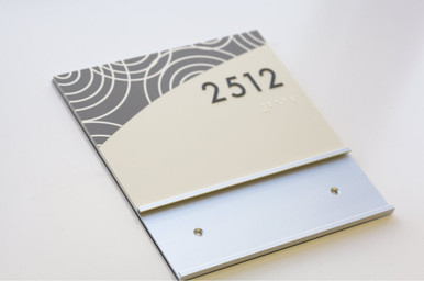 Printed Braille Signs with Metal Insert Area - Premium Office Signs
