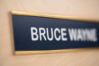 Engraved Office Door Signs | Gold Framed Signs