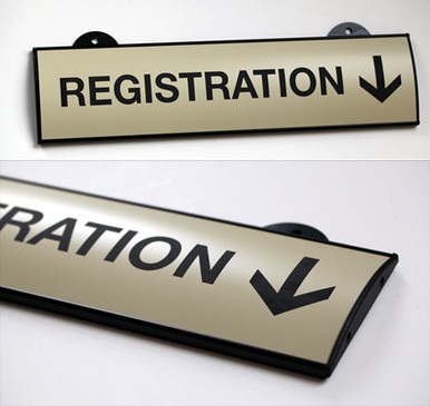 Hanging Ceiling Signs | Suspended Office Signs | Registration Signs