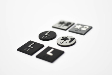 Braille Elevator Car Plates | Tactile and Braille Plates